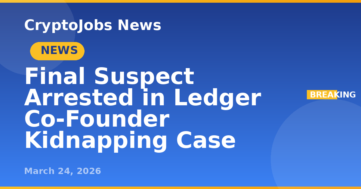 Final Suspect Arrested in Ledger Co-Founder Kidnapping Case ...