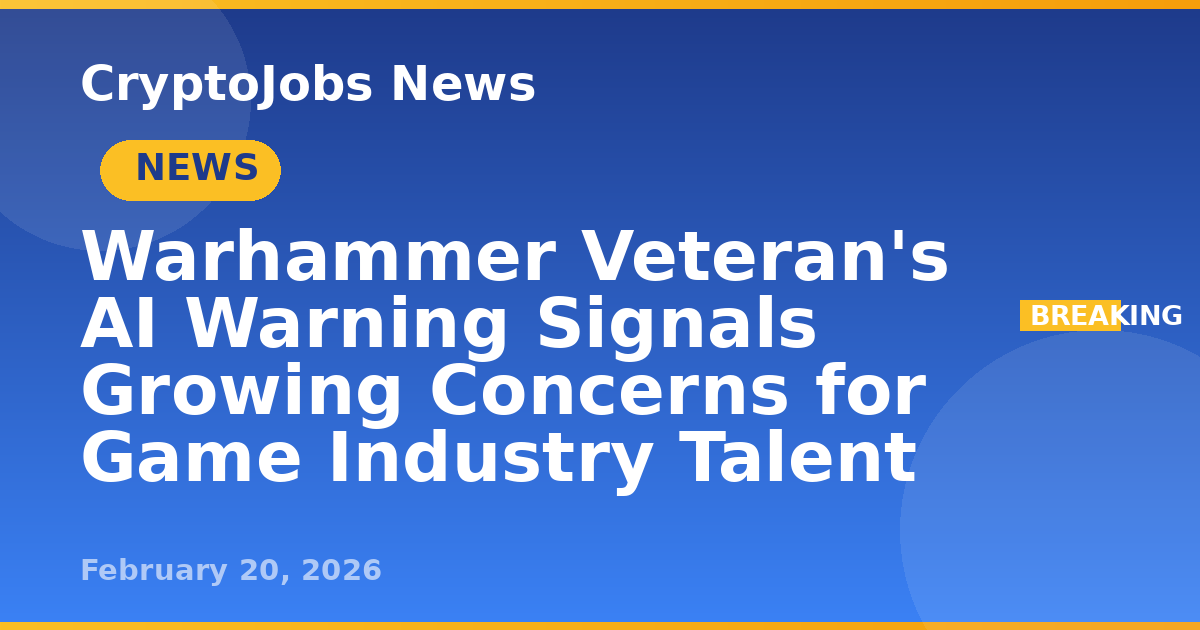 Warhammer Veteran's AI Warning Signals Growing Concerns for Game ...