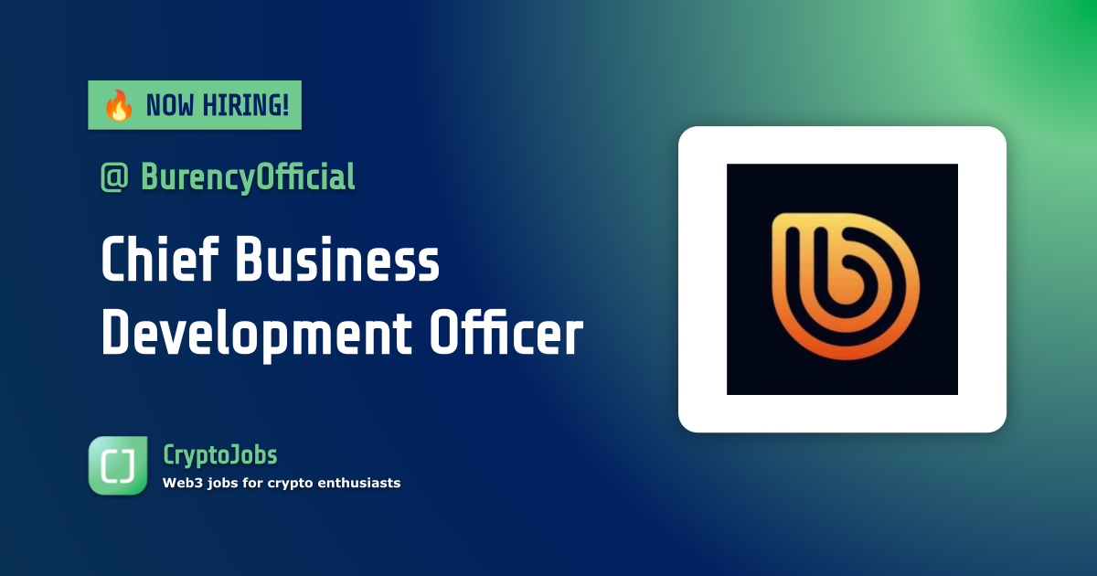 Chief Business Development Officer at Burency Global | $000k | Remote