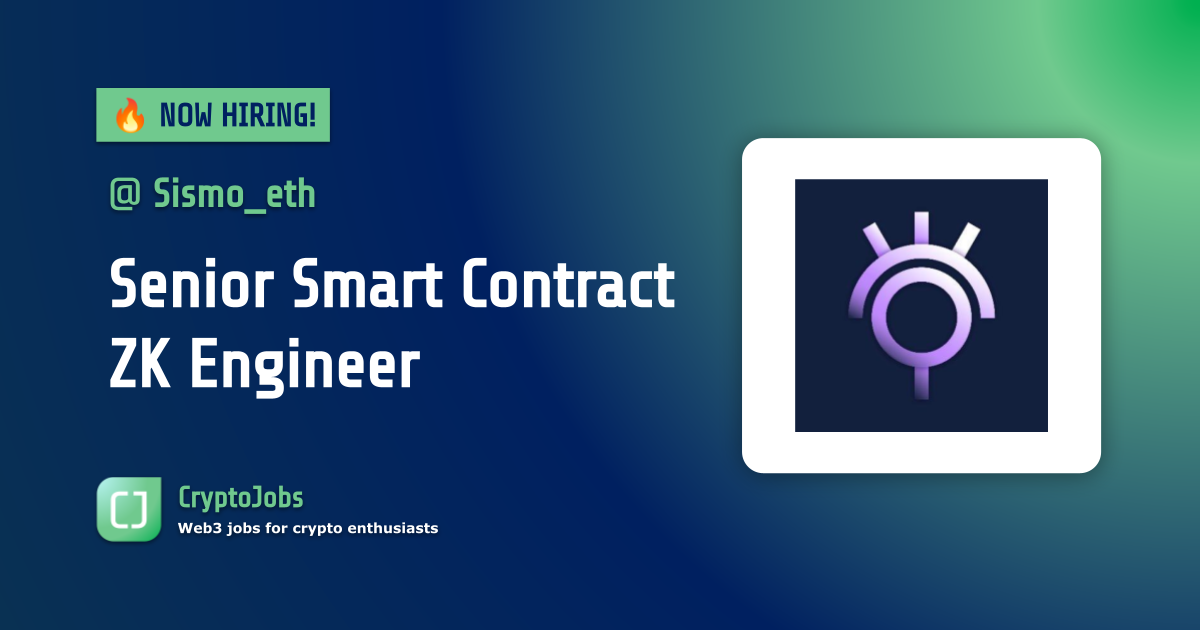 Smart Contract Engineer Job at Sismo