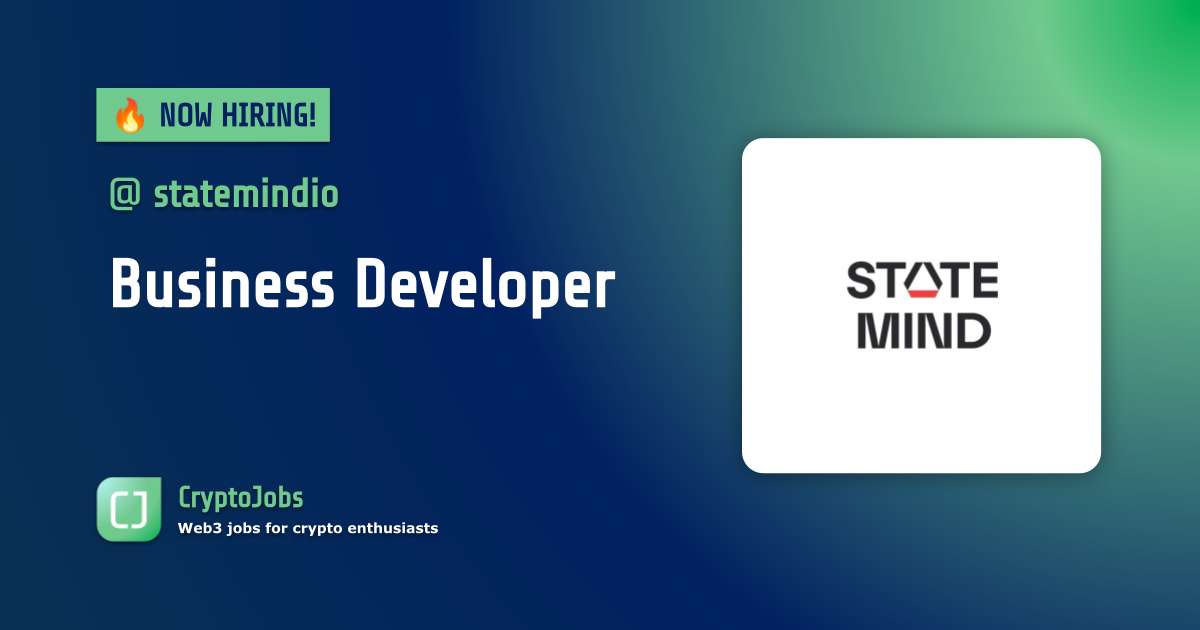 Business Developer Job at Statemind