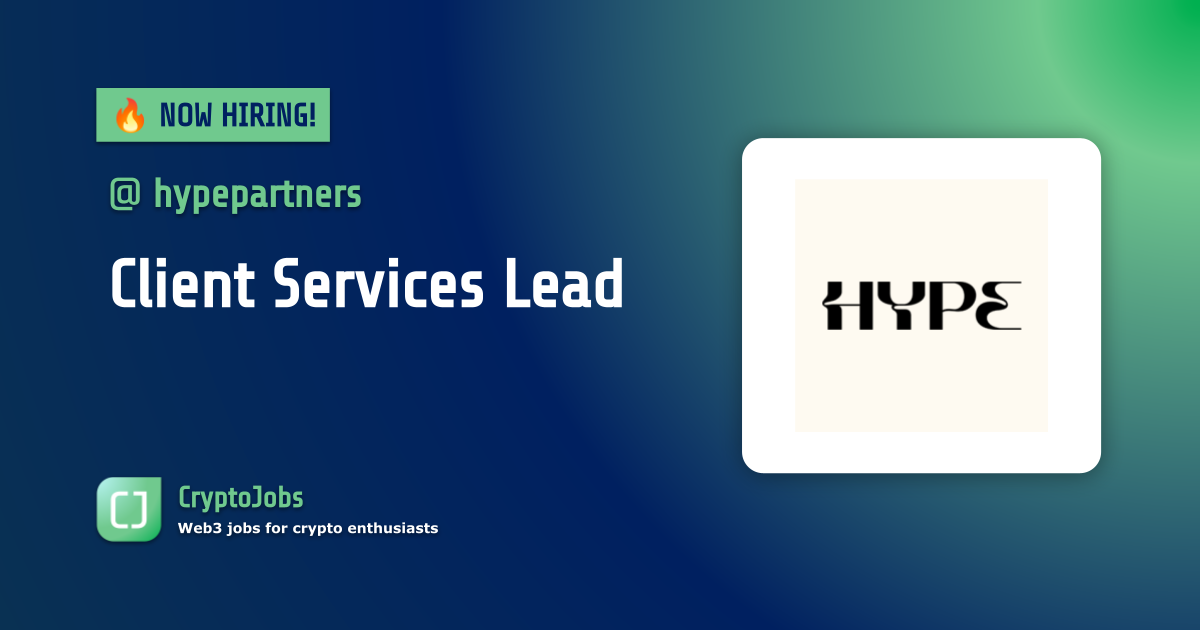 Client Services Lead (US Timezone) Job at Hyper Partners Ltd.