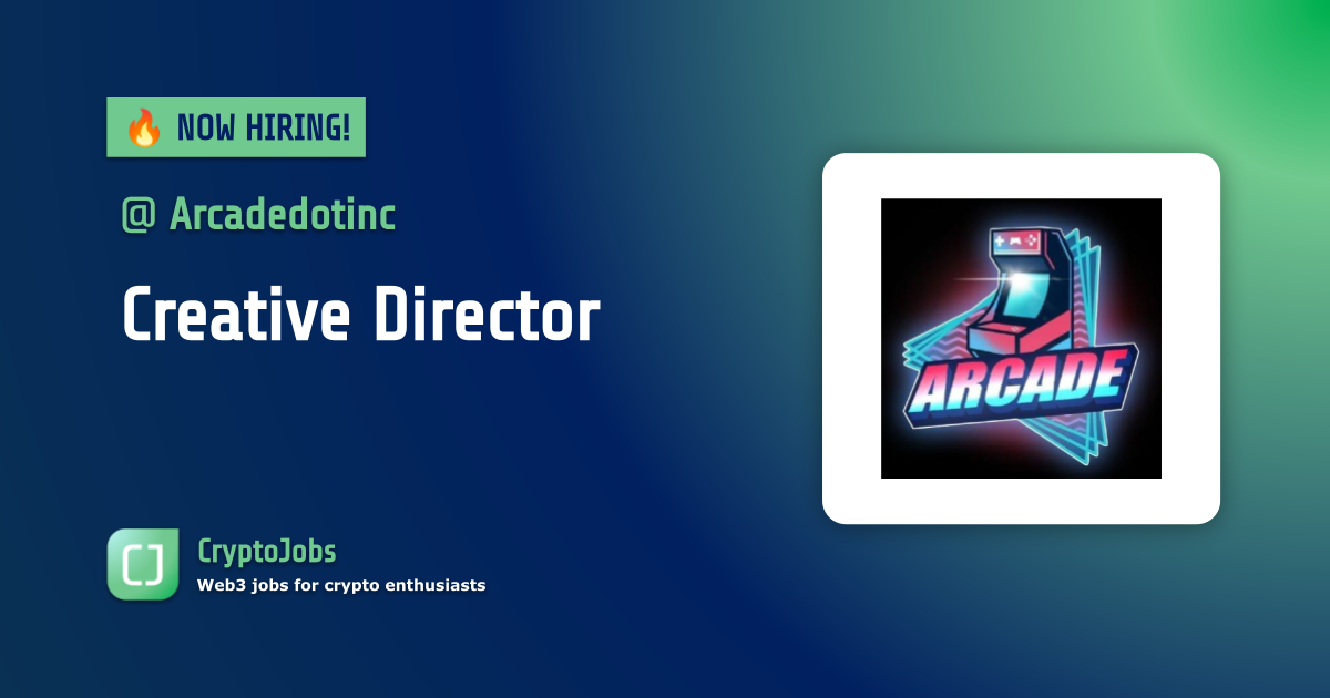 Art Director Job at Arcade