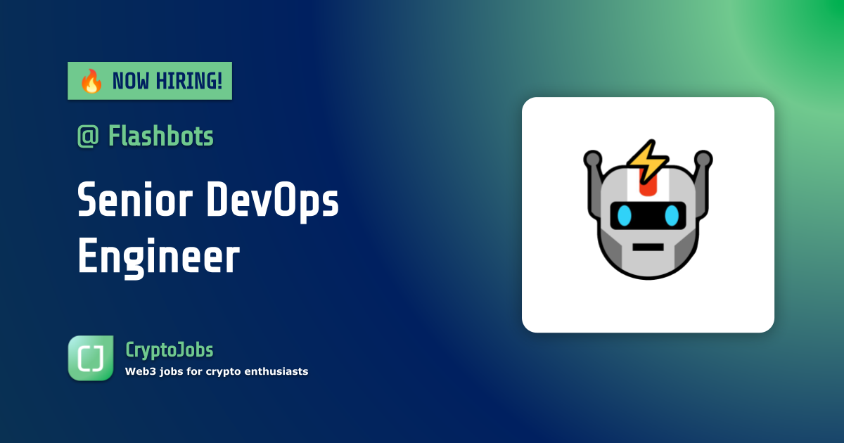 Senior DevOps Engineer Job at Flashbots
