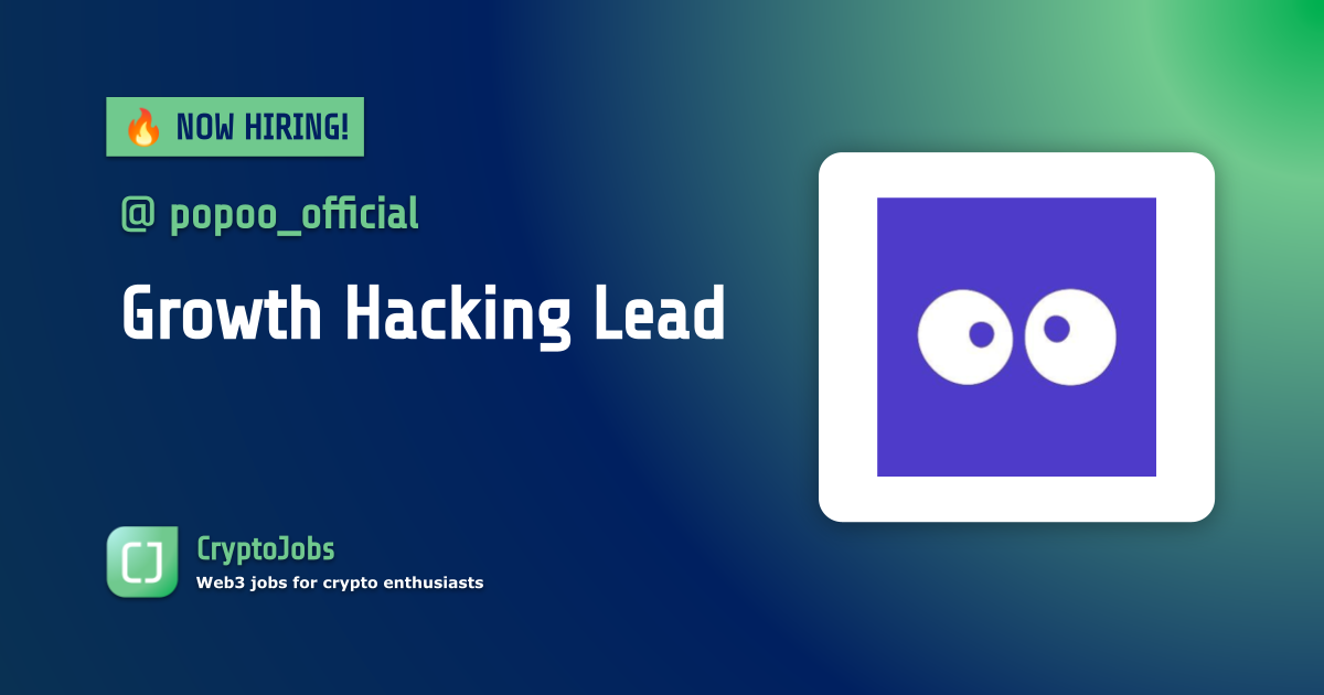Growth Hacking Lead Job at Popoo